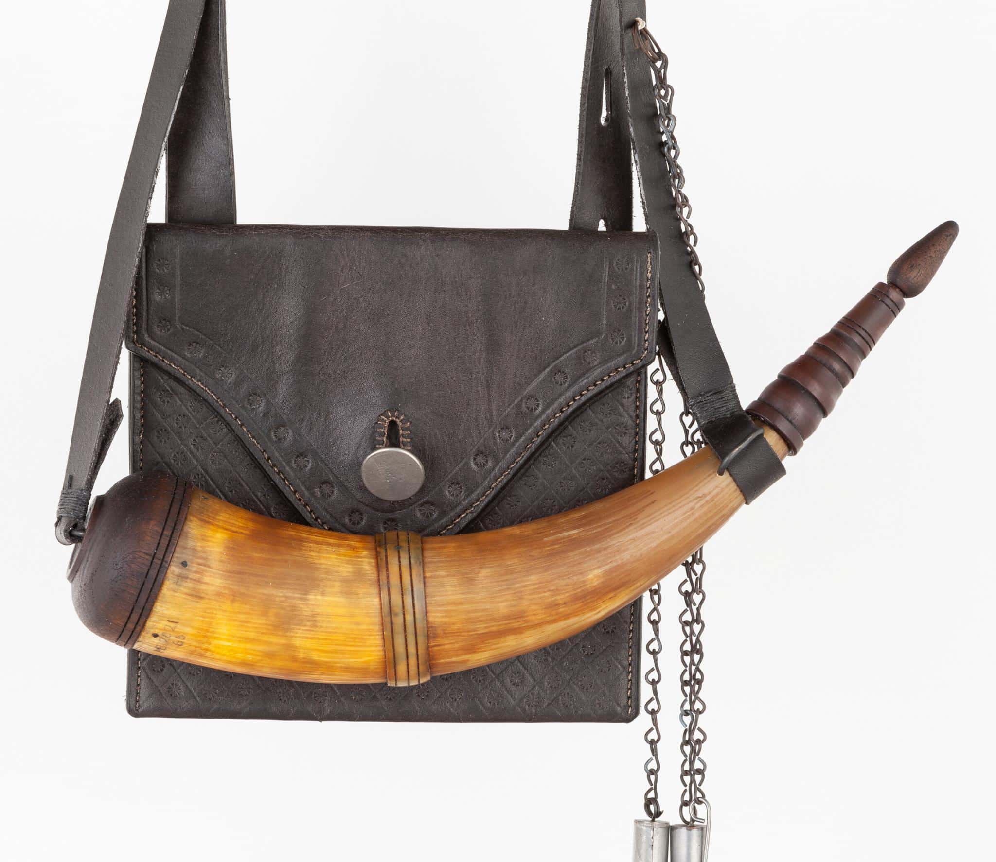 Early Virginia Shot Pouch & Powder Horn - Mark Elliott
