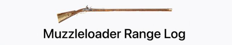 Muzzleloader Range Log - Mark Elliott